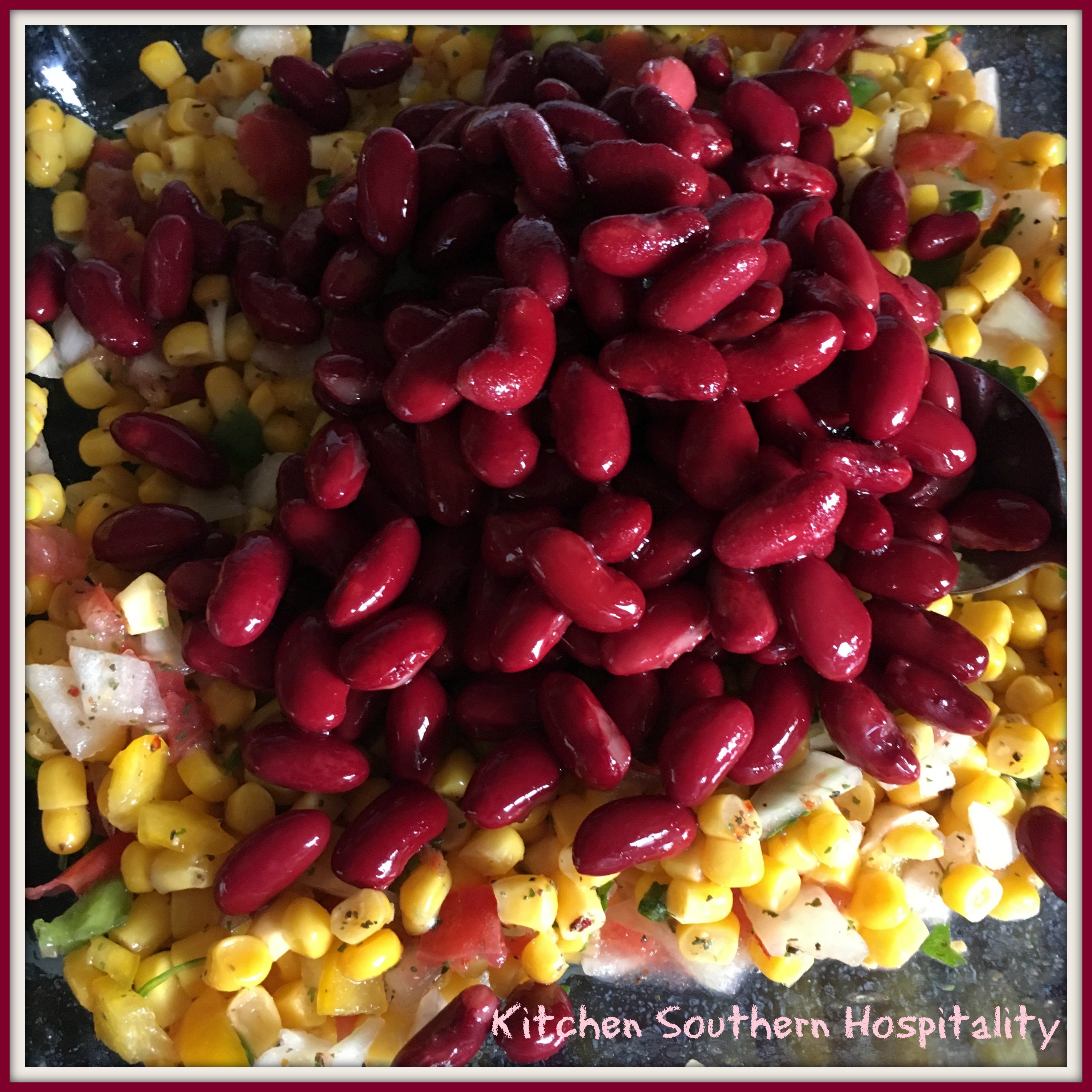 Kidney Bean & Corn Mediterranean Summer Salad - KITCHEN SOUTHERN ...